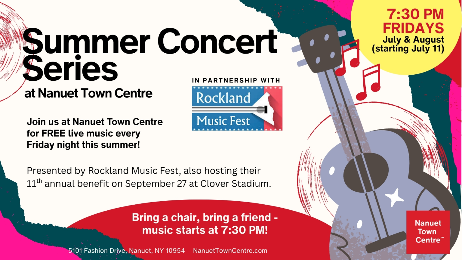 Nanuet Town Centre Launches Free Summer Concert Series from 7/11 to 8/ ...